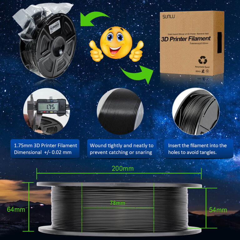 SUNLU PLA 3D Printer Filament 1KG – Arkta Technologies